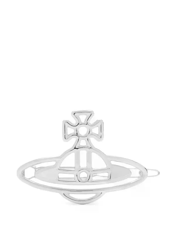 VIVIENNE WESTWOOD Orb Hair Clip - Silver