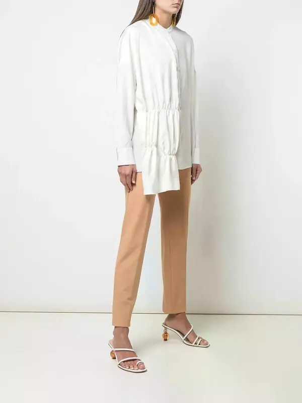Tibi Patchwork Shirred Tunic