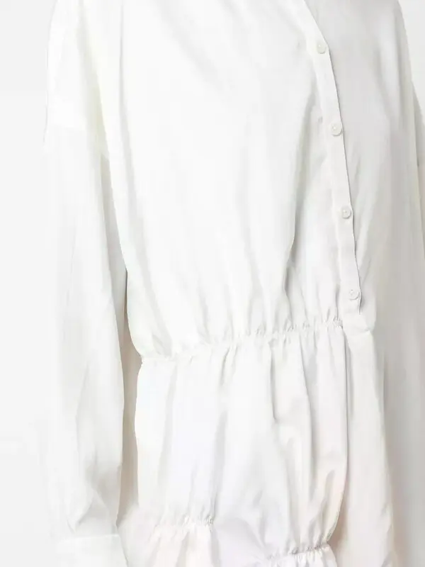 Tibi Patchwork Shirred Tunic