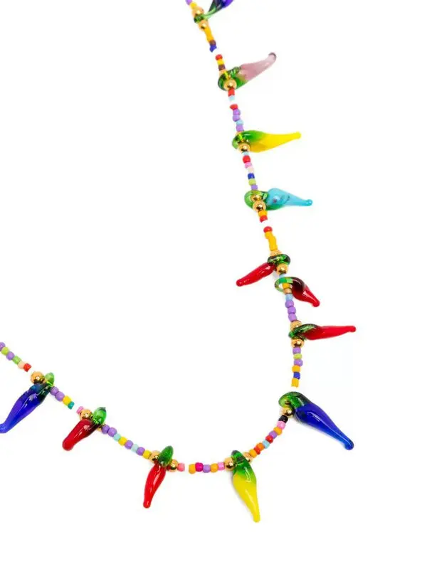 BLAKLACE Multi-coloured Beaded Pepper Charm Necklace