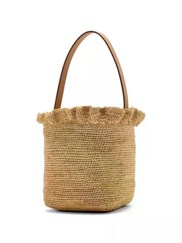 LOEFFLER RANDALL Small Laith Ruffled Bucket Bag