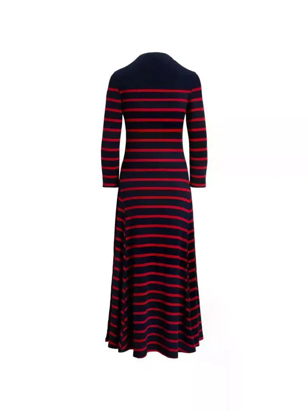 Polo Ralph Lauren Striped Long-sleeve A-line Dress