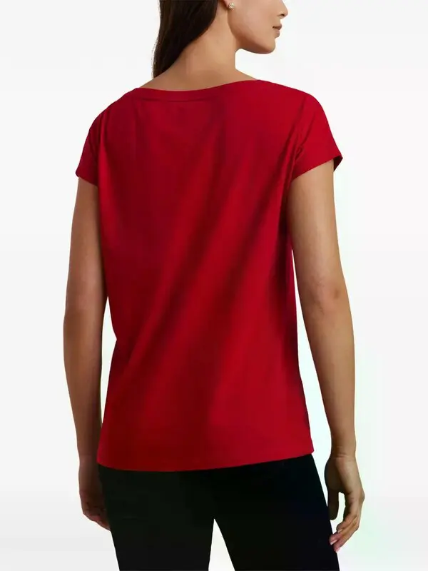 Ralph Lauren Graphic Print Round Neck T-shirt - Red