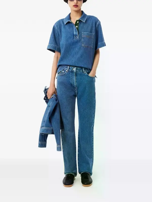 Lacoste Oversized Denim Polo