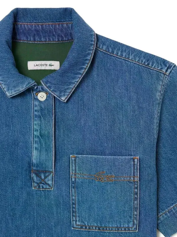 Lacoste Oversized Denim Polo