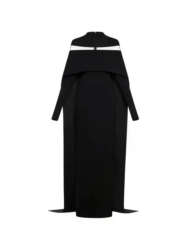 CHATS BY C.DAM Long-sleeved Maxi Dress - Black