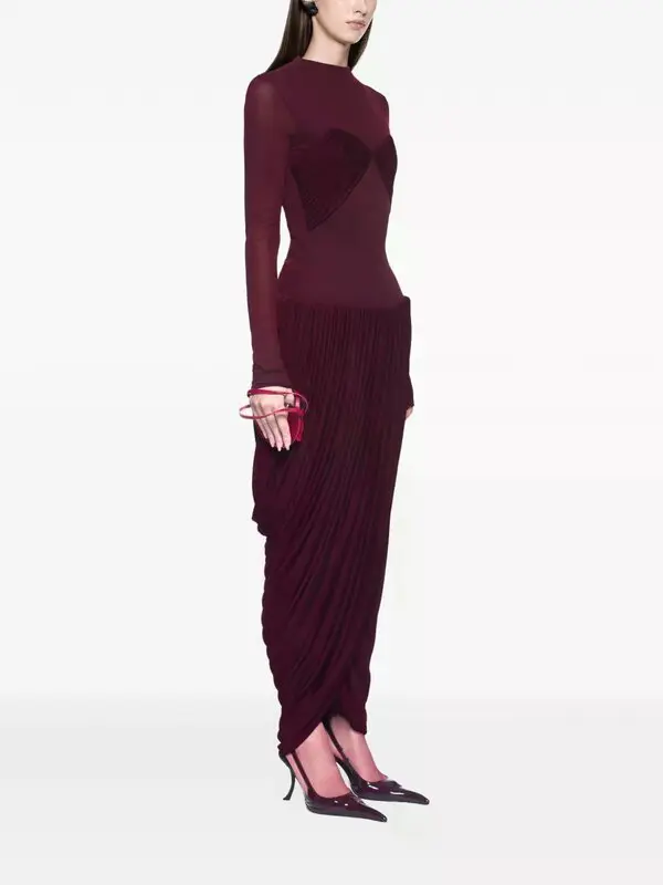 CHATS BY C.DAM Judie Maxi Dress With Draped Skirt