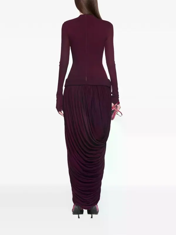 CHATS BY C.DAM Judie Maxi Dress With Draped Skirt