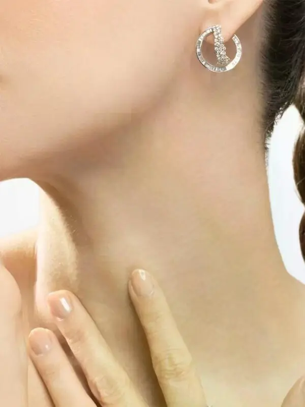 ANANYA Diamond Scatter Hoop Earrings