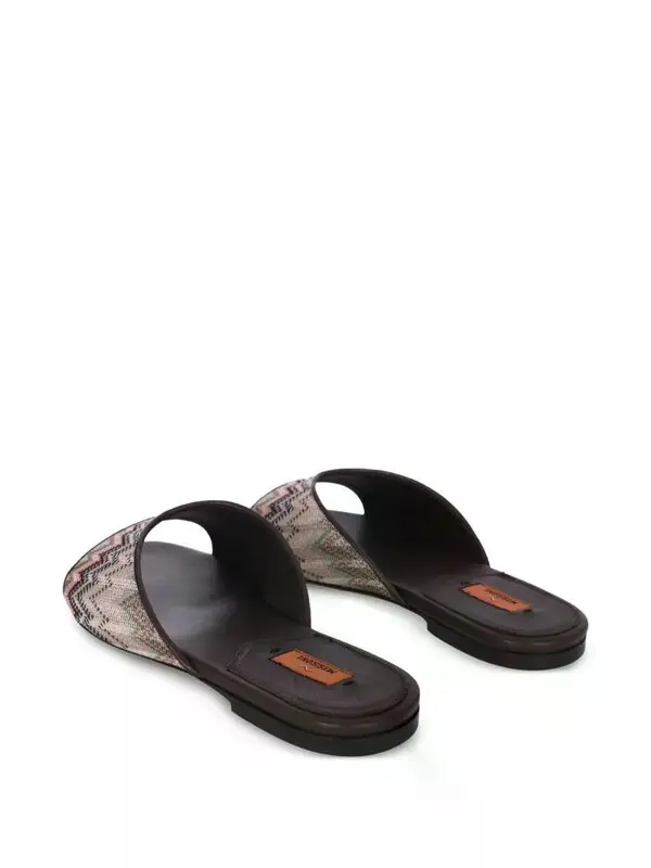 Missoni Liza Flat Sandals - Brown