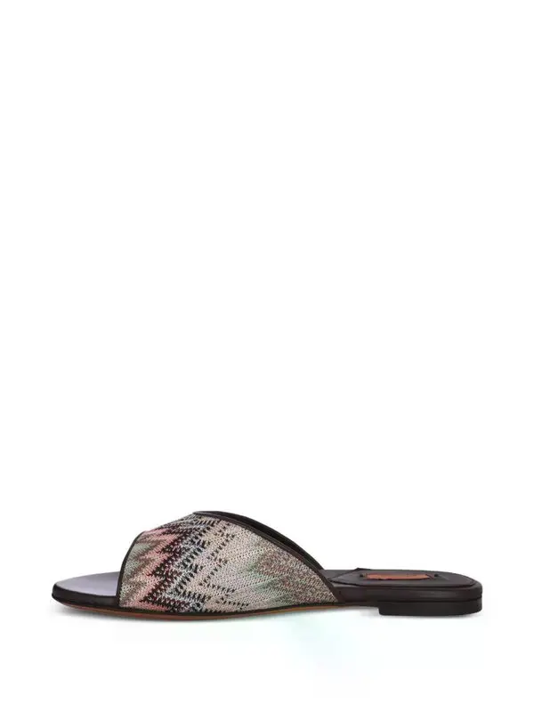 Missoni Liza Flat Sandals - Brown