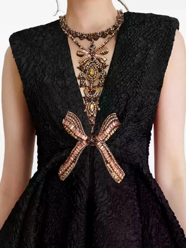 GEMY MAALOUF Structured Shoulder Maxi Dress