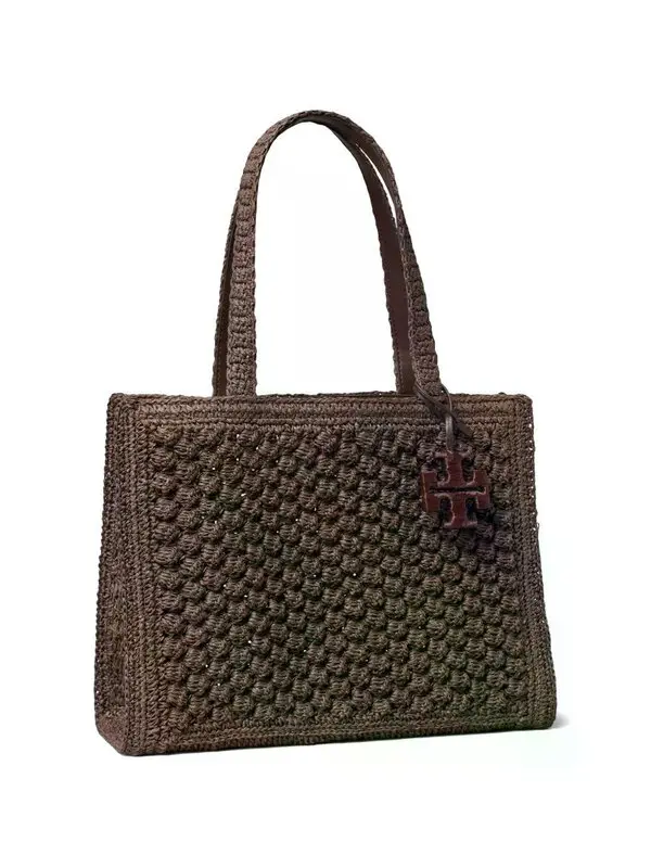 Tory Burch Small Ella Hand-crocheted Popcorn Tote - Brown