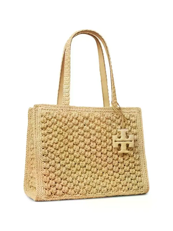 Tory Burch Small Ella Hand-crocheted Popcorn Tote Bag - Neutrals
