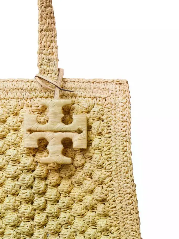 Tory Burch Small Ella Hand-crocheted Popcorn Tote Bag - Neutrals