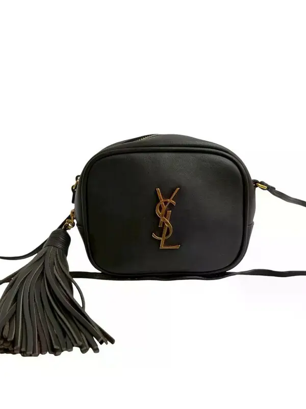 Saint Laurent Calfskin Monogram Blogger Bag Crossbody Bag - Brown