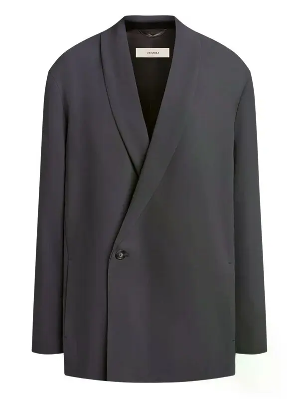 12 STOREEZ Shawl-collar Button Blazer