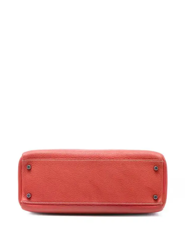 Hermès Clemence Kelly Ii Retourne 32 Satchel - Orange