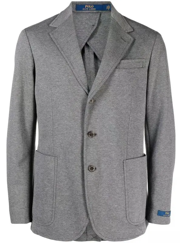Polo Ralph Lauren Single-breasted Cotton-blend Blazer