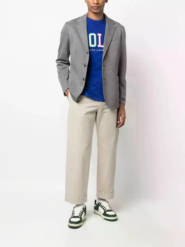 Polo Ralph Lauren Single-breasted Cotton-blend Blazer