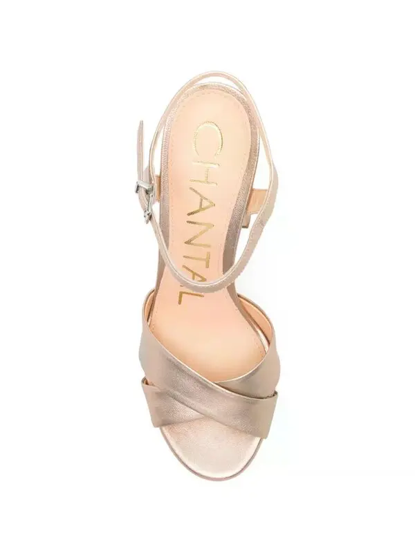 CHANTAL Metallic Platform Sandals
