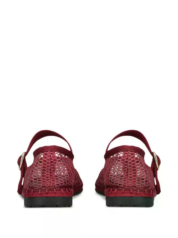 FLABELUS Isabella Buckle-strap Ballet Flats - Red