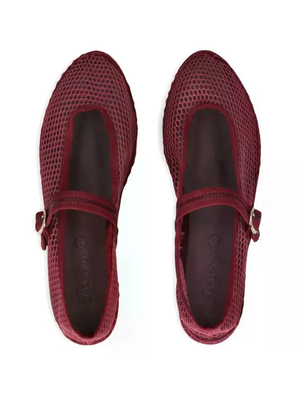 FLABELUS Isabella Buckle-strap Ballet Flats - Red