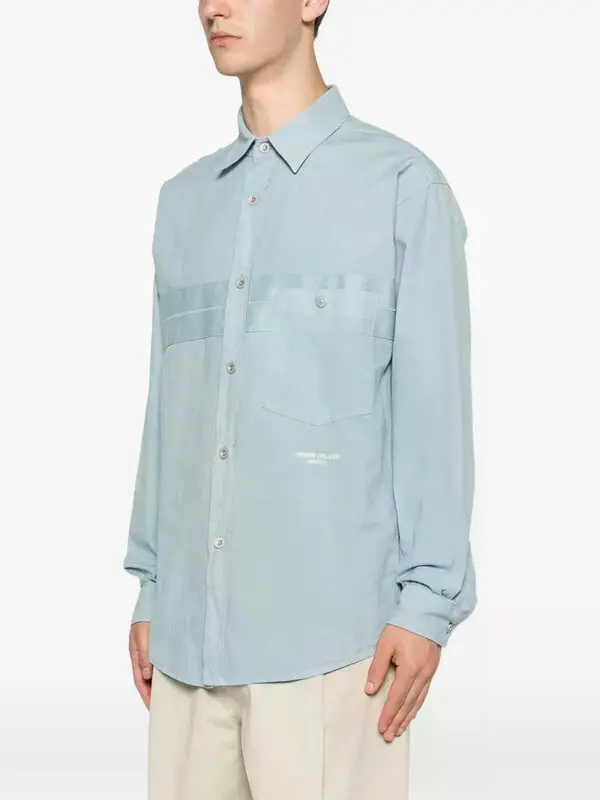 Stone Island Logo-embroidered Shirt