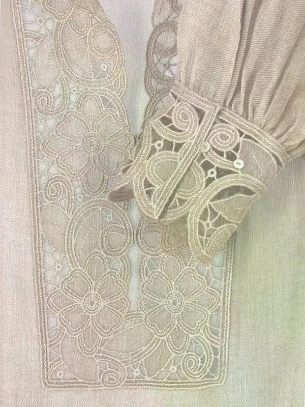 Ermanno Scervino Relaxed-fit Blouse With Lace Detailing
