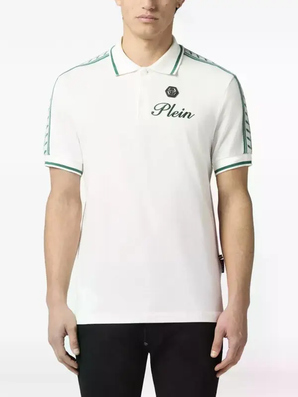 Philipp Plein Floral-jacquarded Polo Shirt