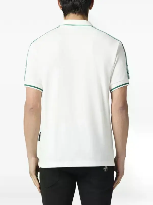 Philipp Plein Floral-jacquarded Polo Shirt