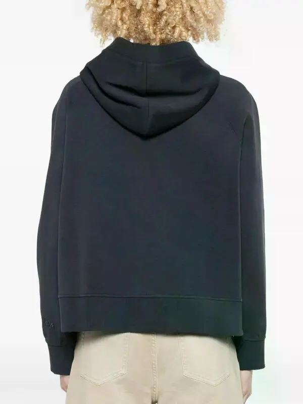 Max Mara Zip-up Hoodie With Raglan Sleeves