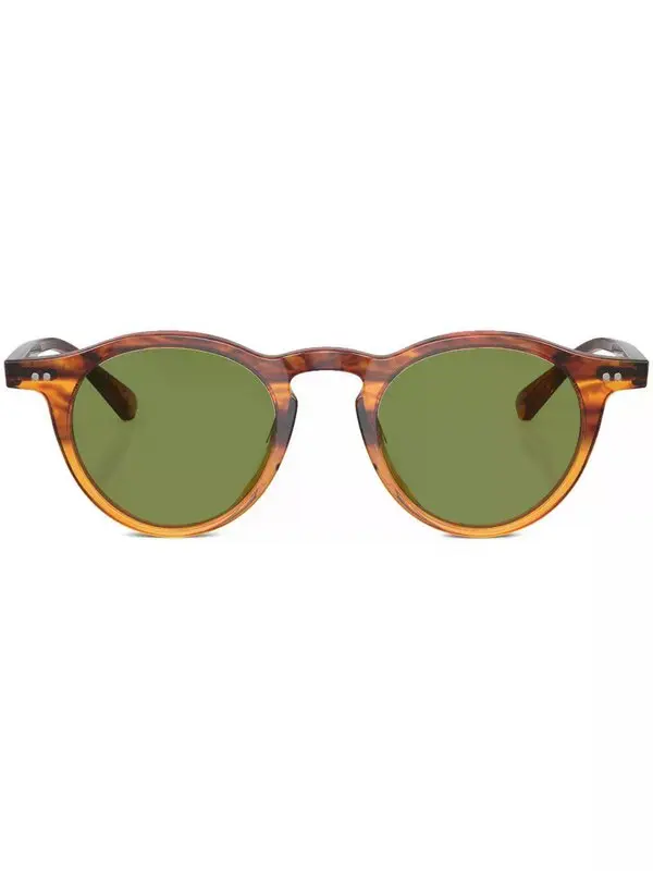 Oliver Spencer Round Frame Sunglasses - Brown