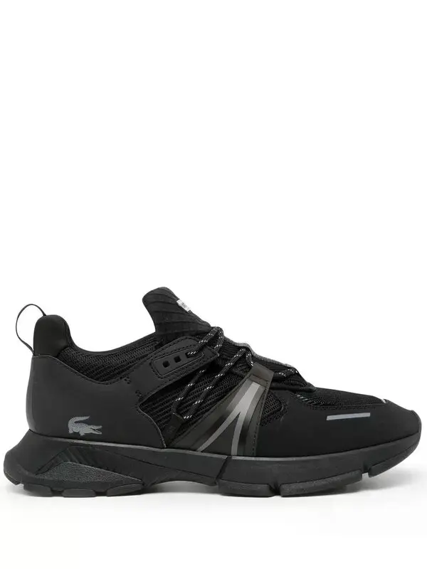 Lacoste Panelled Lace-up Sneakers - Black