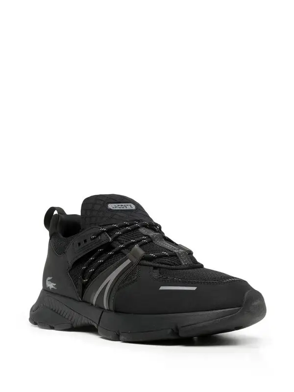 Lacoste Panelled Lace-up Sneakers - Black