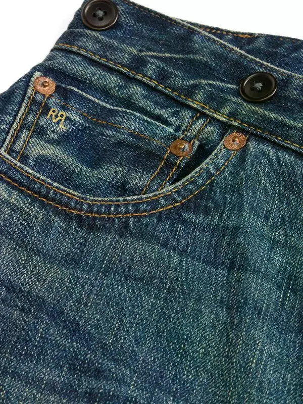 Ralph Lauren Denim A-line Midi Skirt