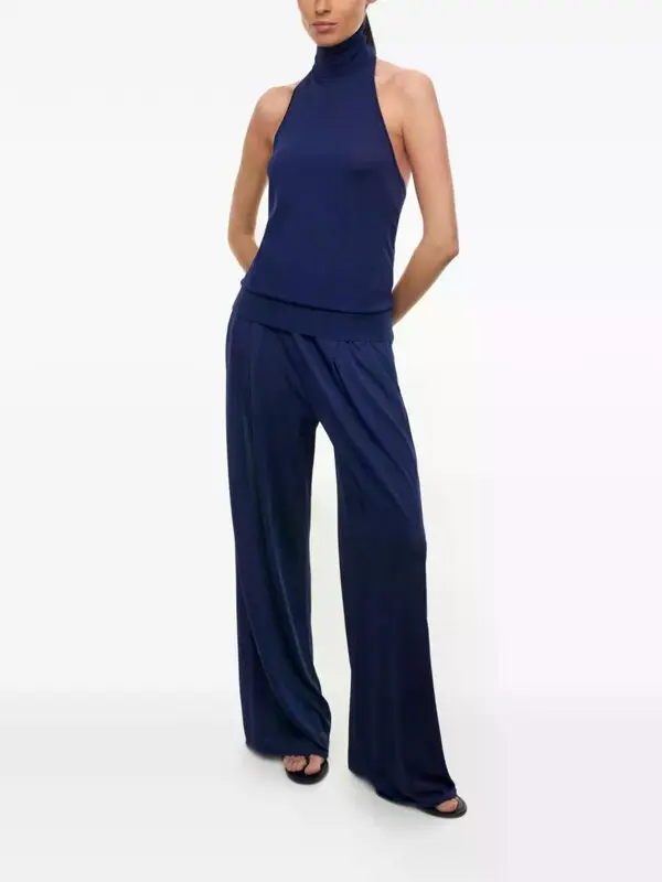 12 STOREEZ Saori Silk Wide Leg Trousers