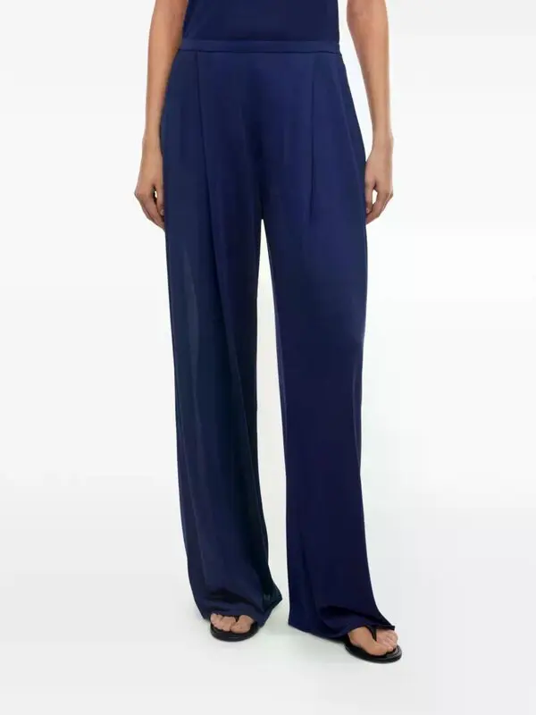 12 STOREEZ Saori Silk Wide Leg Trousers