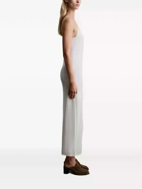 12 STOREEZ Fine-knit Slip Maxi Dress - Neutrals