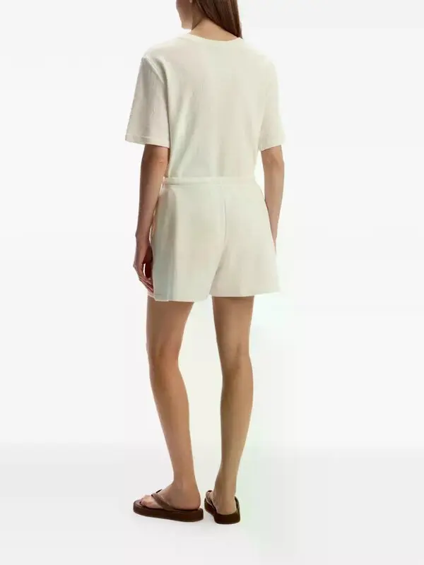 12 STOREEZ Textured Drawstring Shorts - Neutrals