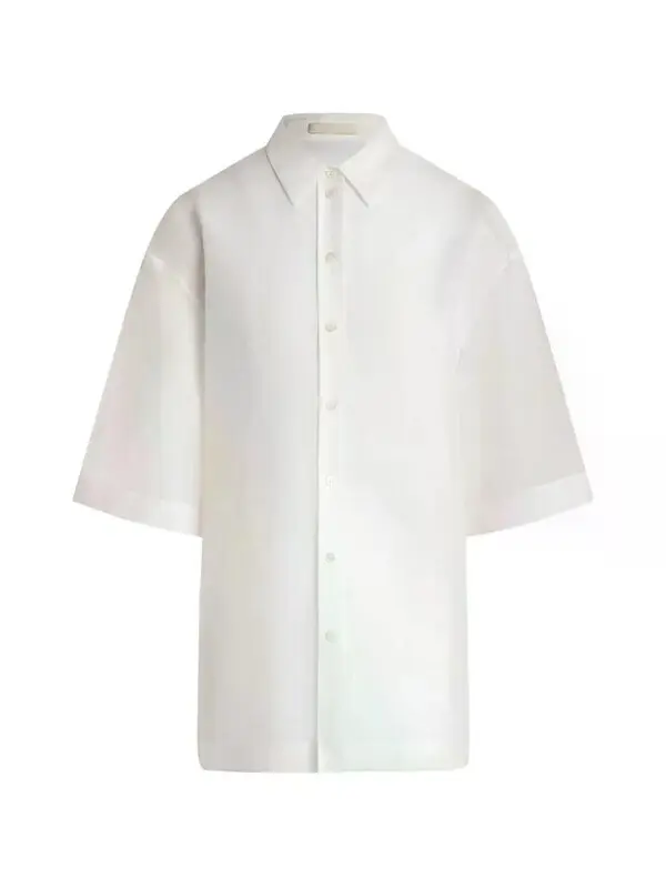 12 STOREEZ Boxy Fit Short Sleeve Shirt - Neutrals