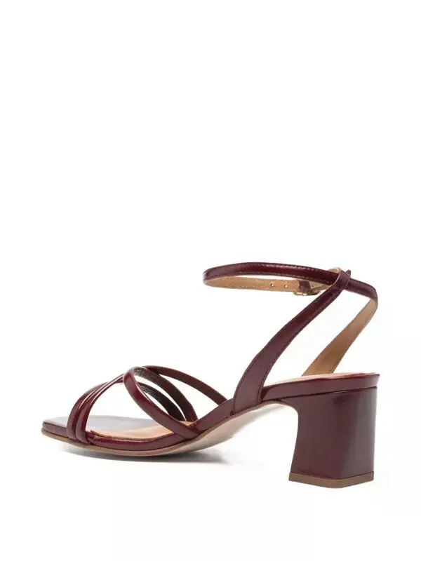 PEDRO MIRALLES Leather Strappy Sandals - Red
