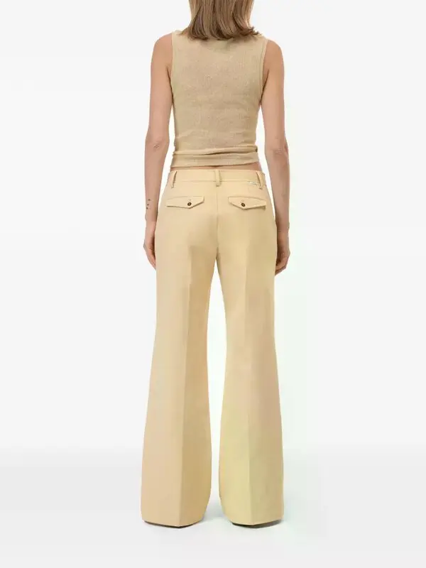 Closed Flye Flap-pocket Trousers - Neutrals