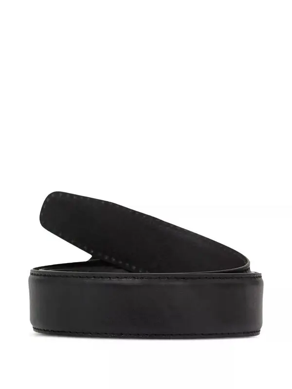 Karl Lagerfeld Rounded Buckle Belt - Black