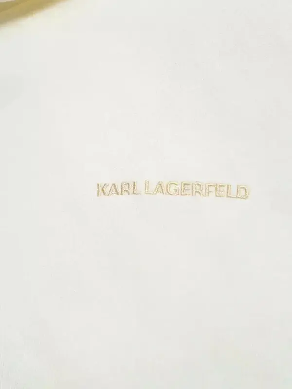 Karl Lagerfeld Embroidered Logo Hoodie