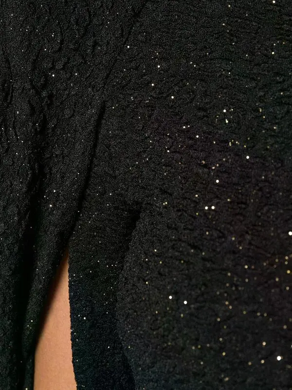 Talbot Runhof Glitter Cape Effect Top