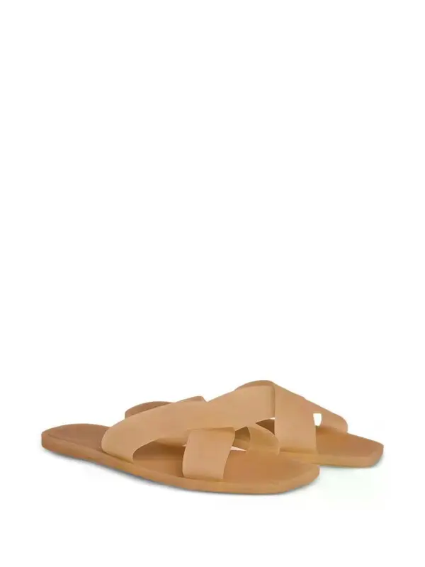 12 STOREEZ Cross-strap Slip-on Sandals