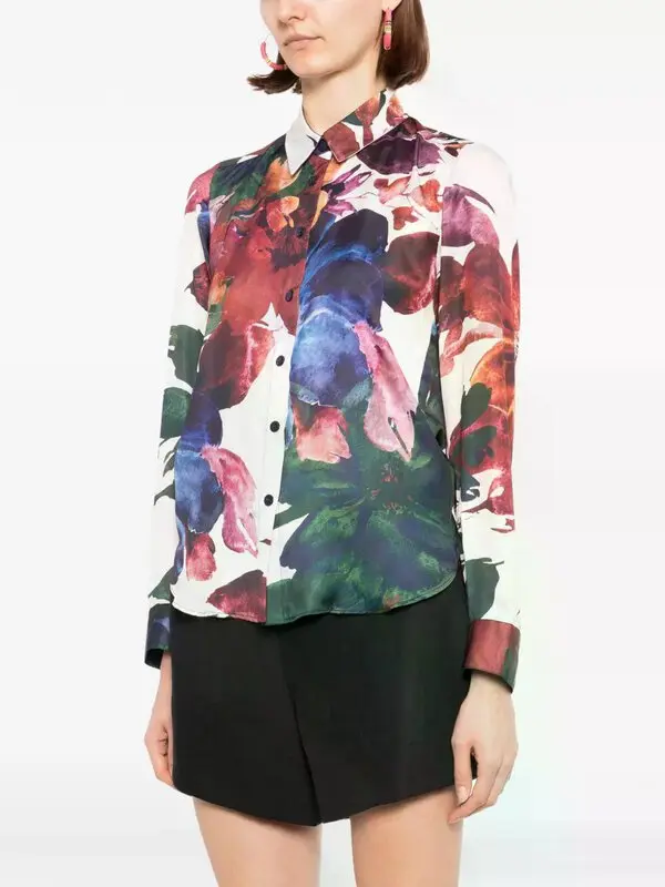 BLAKLACE Floral Print Long Sleeve Shirt