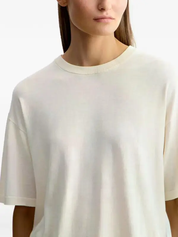 12 STOREEZ Crew Neck Short-sleeve T-shirt - Neutrals