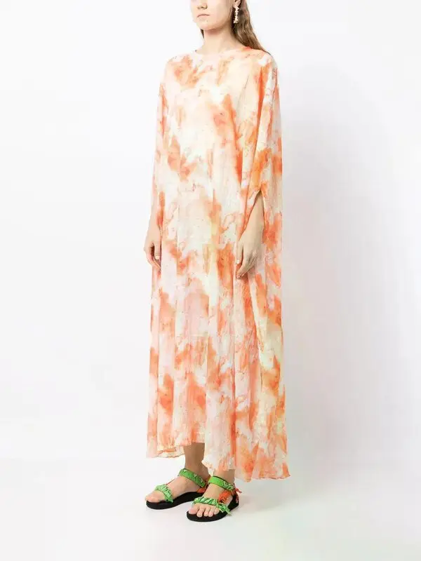 BAMBAH Kaftan With Tie-dye Print